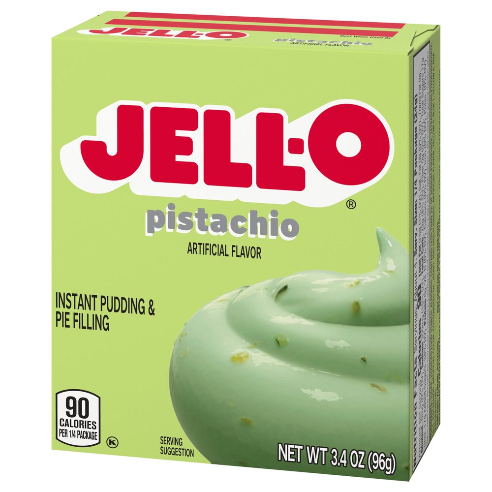 Jell-O Instant Pistachio Pudding & Pie Filling-Front-Right-Elevated