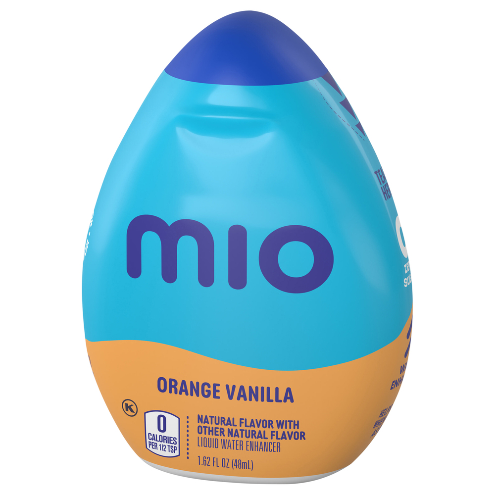 MiO Liquid Water Enhancer, Orange Vanilla-Front-Right-Elevated