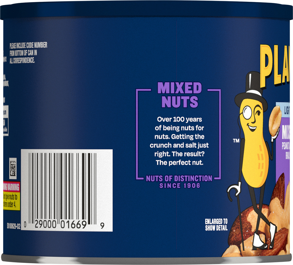 Planters Mixed Nuts, Lightly Salted-Planogram-Left