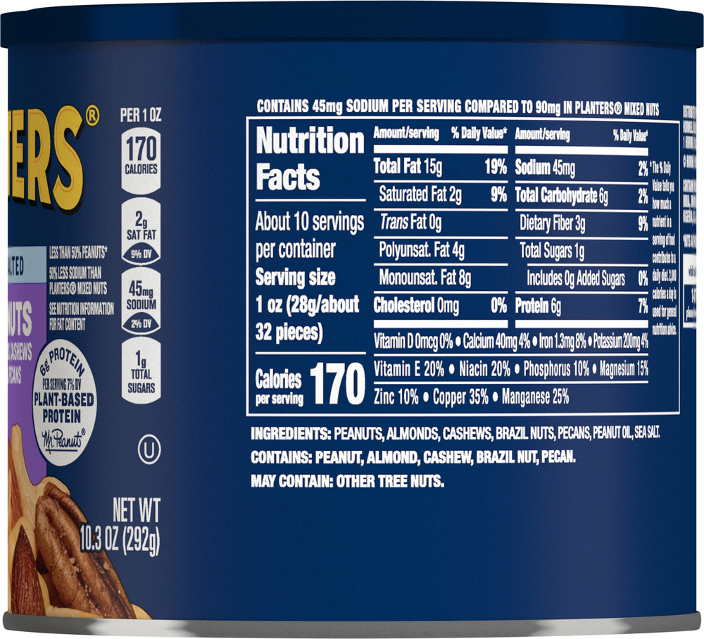 Planters Mixed Nuts, Lightly Salted-Planogram-Right