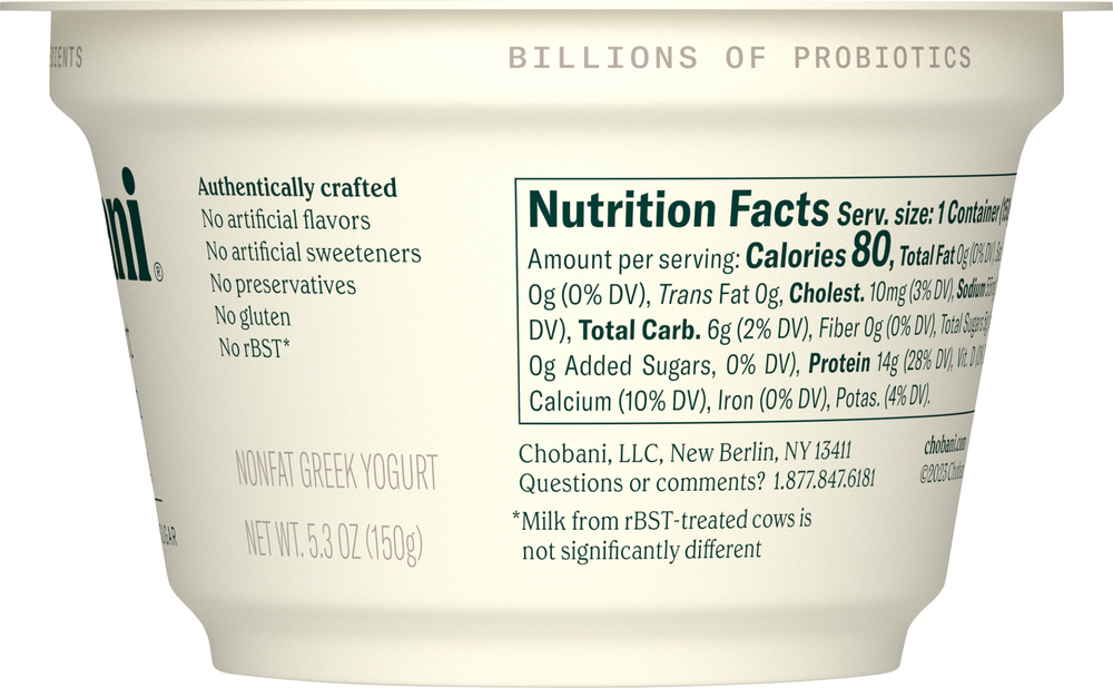 Chobani nonfat greek yogurt store
