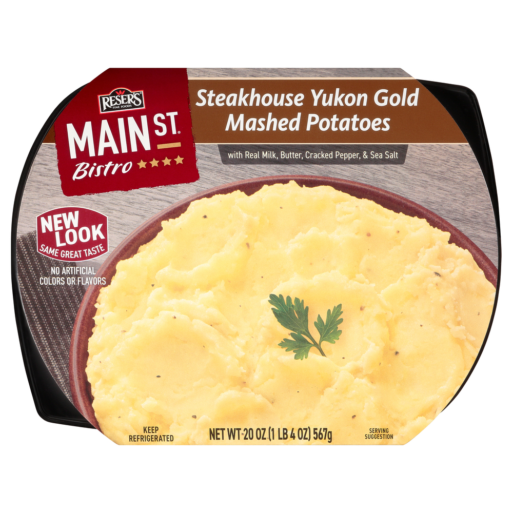 Main St Bistro Mashed Potatoes, Steakhouse Yukon Gold-Main