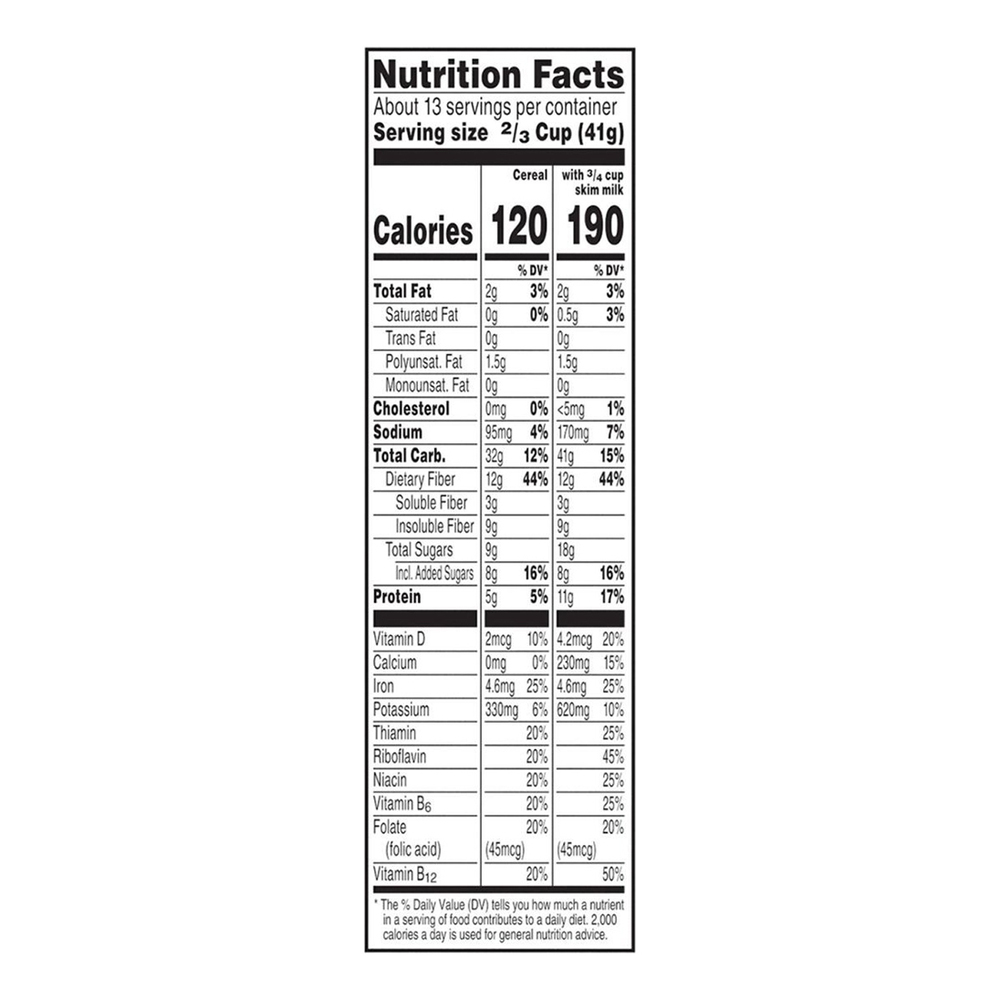 All-Bran Cereal, Original-Nutrition-Facts
