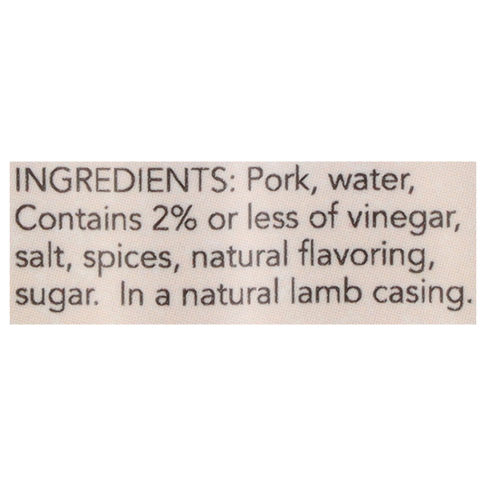 Niman Ranch Breakfast Sausage, Pork-Ingredients