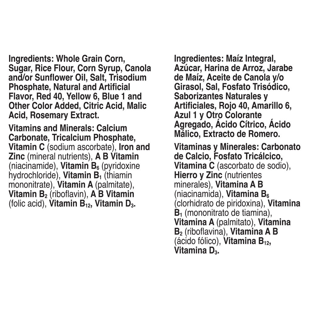 Trix Corn Puffs, Sweetened, Fruit Flavored-Ingredients