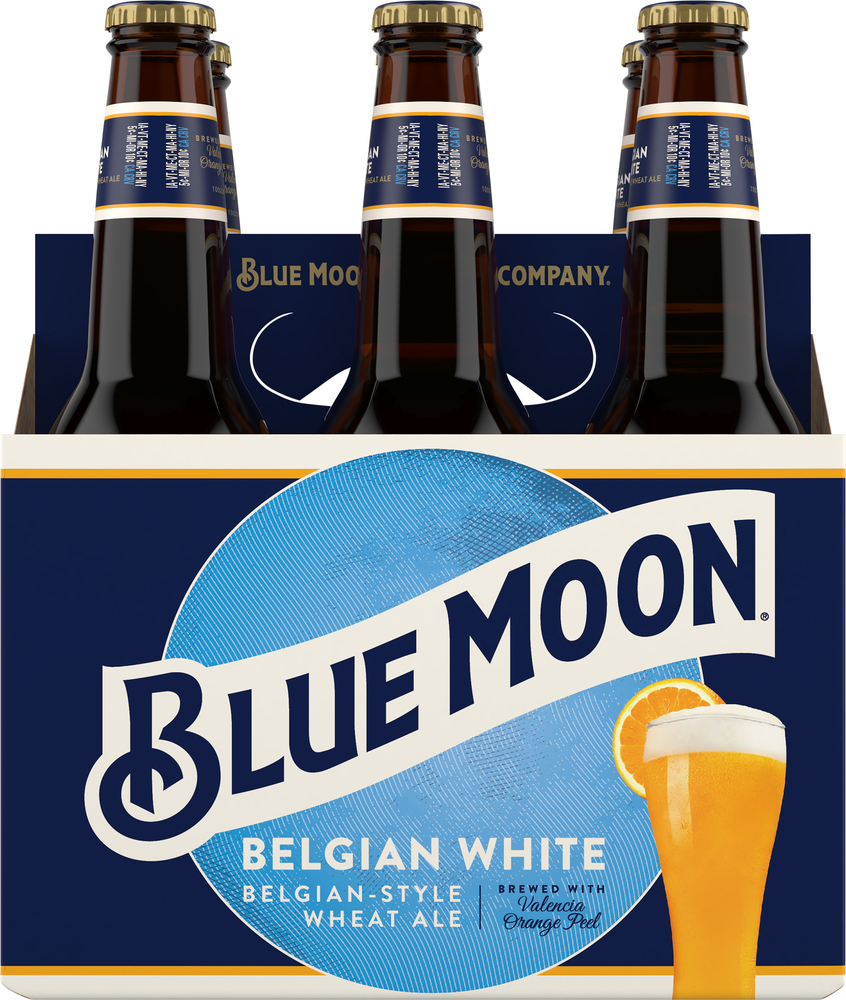 Blue Moon Beer, Belgian-Style Wheat Ale, Belgian White-Planogram-Back