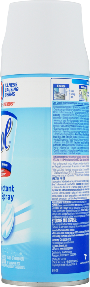 Lysol Disinfectant Spray Label Lysol Disinfectant Spray, Spring
