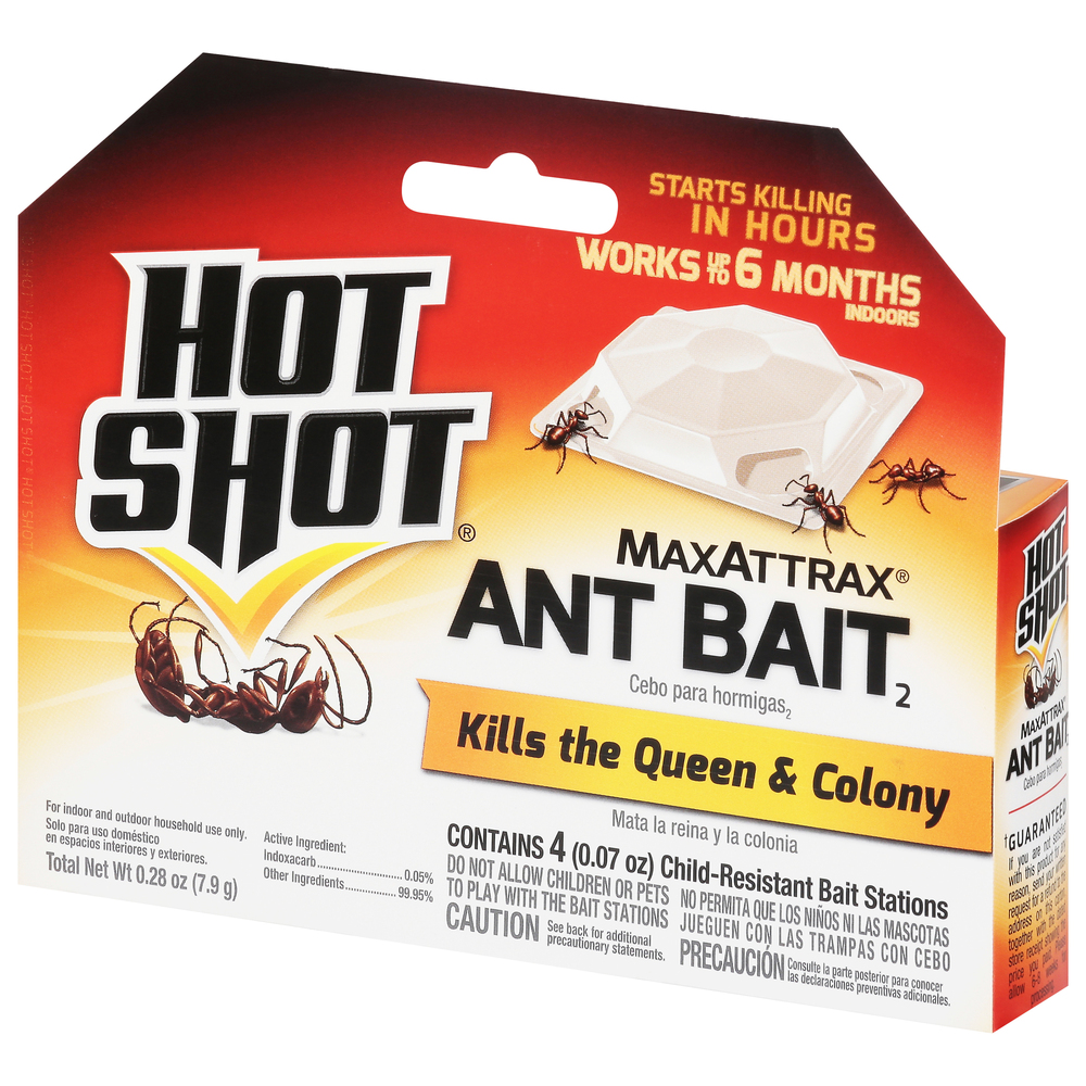 Hot Shot Maxattrax Ant Bait2, Bait Stations-Front-Right-Elevated