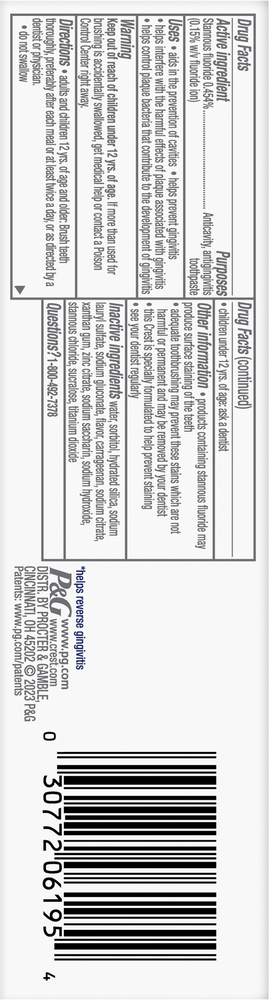 crest toothpaste facts