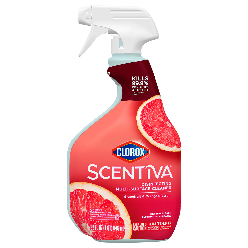 Clorox Scentiva Multi Surface Cleaner Disinfecting Grapefruit Orange Blossom
