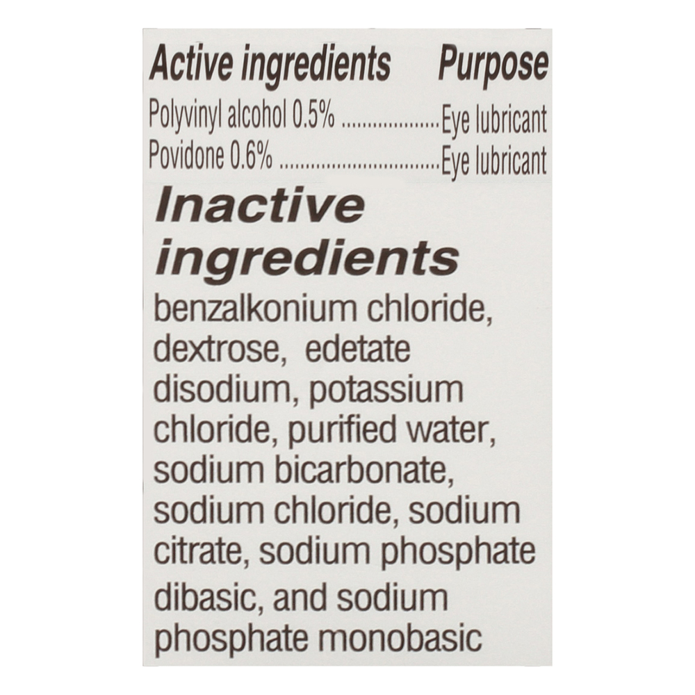 TopCare Health Eye Drops, Lubricant, Artificial Tears-Ingredients