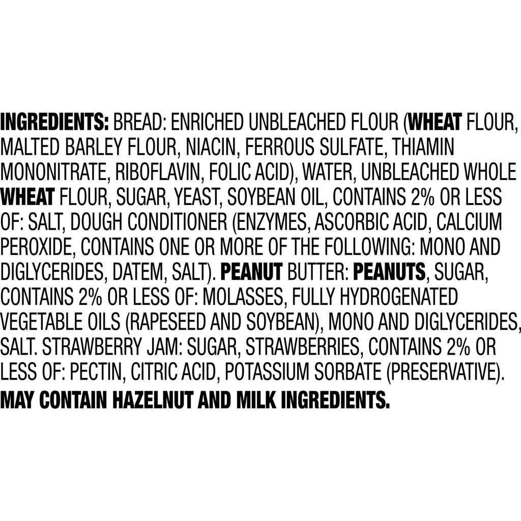 Smucker's Uncrustables Peanut Butter & Strawberry Jam Sandwiches ...