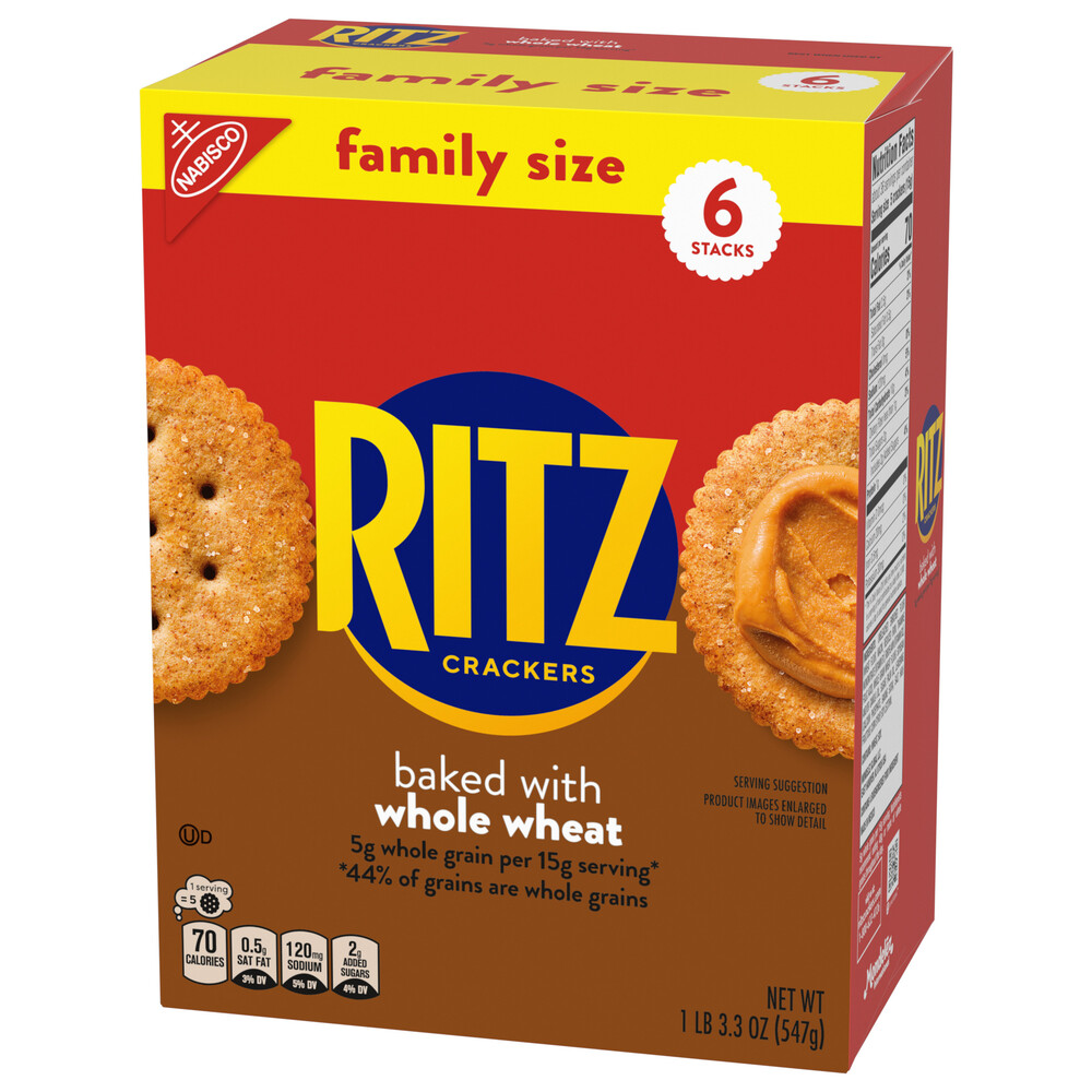 Ritz Crackers, Family Size-Front-Right-Elevated