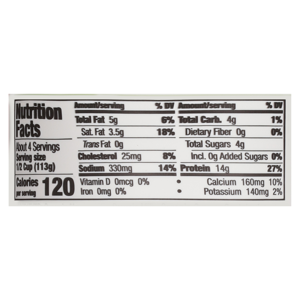 Clover Sonoma Cottage Cheese, Organic-Nutrition-Facts