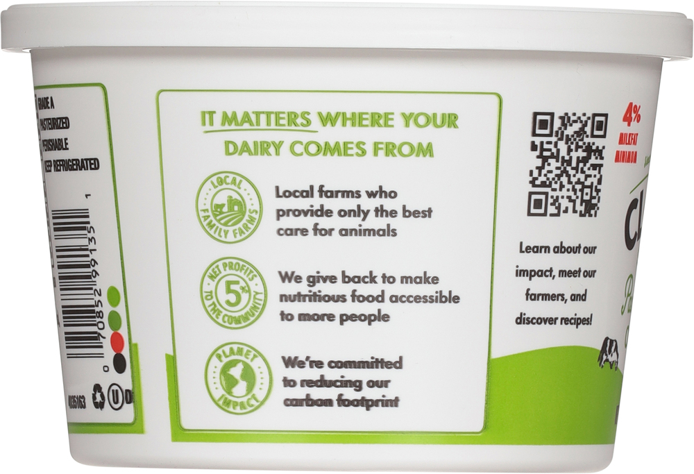 Clover Sonoma Cottage Cheese, Organic-Planogram-Left