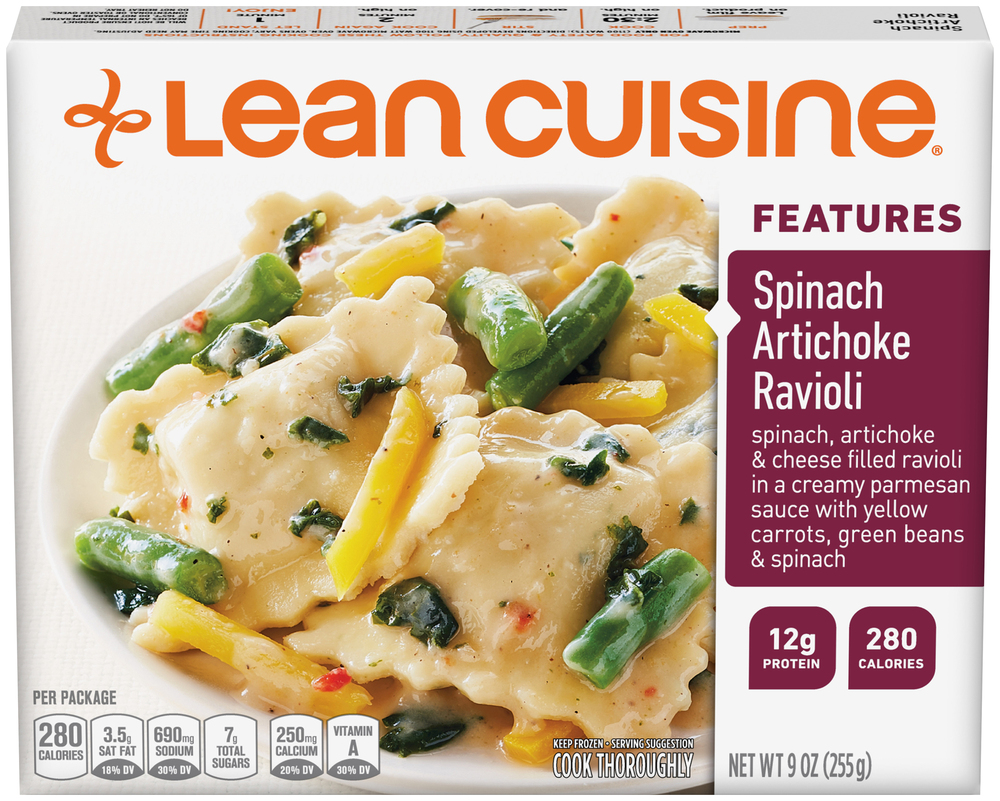 Lean Cuisine Features Spinach Artichoke Ravioli-Main