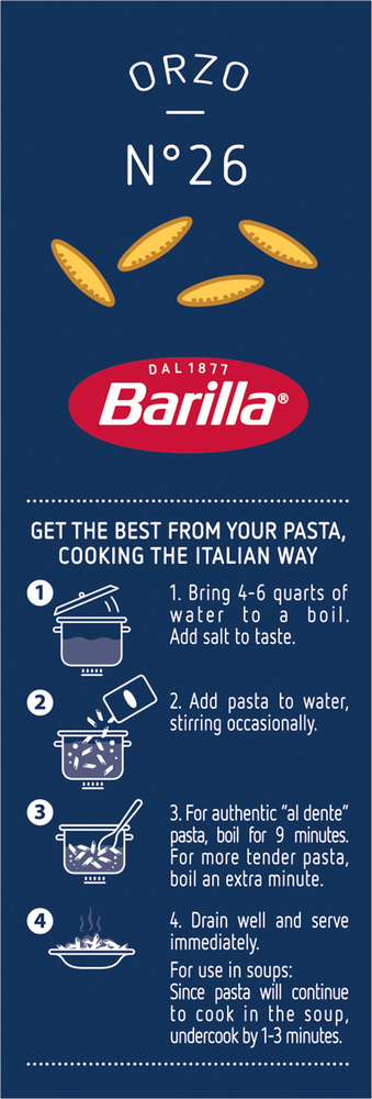 how to cook barilla orzo
