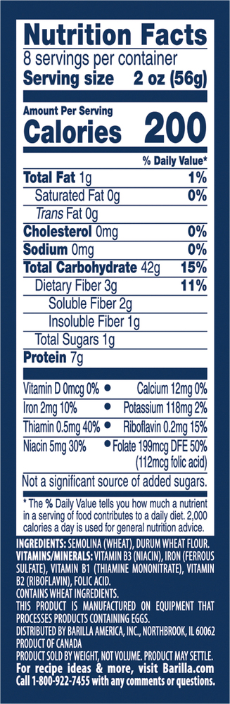 Barilla Orzo - Non-GMO Pasta Made with Durum Wheat Semolina - Kosher ...