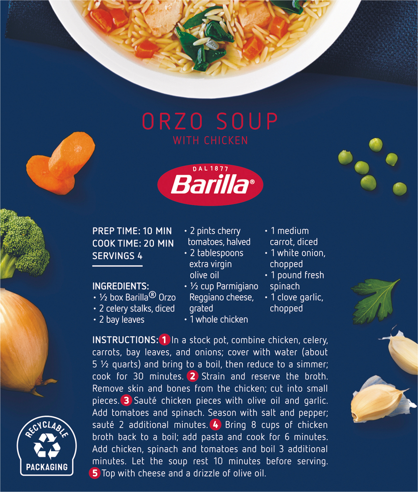 Barilla Orzo Pasta-Planogram-Back