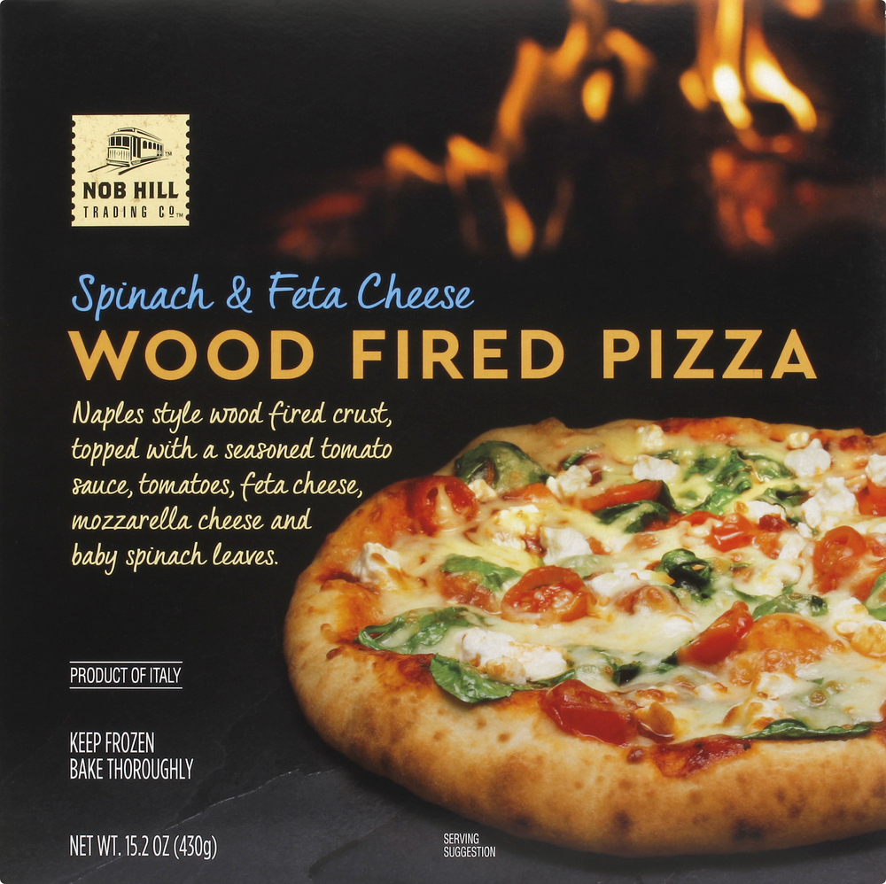 Nob Hill Trading Co. Spinach & Feta Cheese Wood Fired Pizza-Ecom