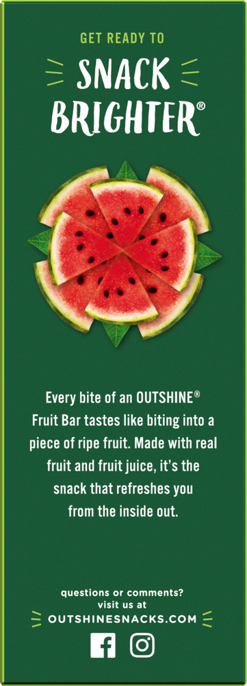 Outshine Outshine Watermelon Frozen Fruit Bars, 6 Count-Planogram-Left