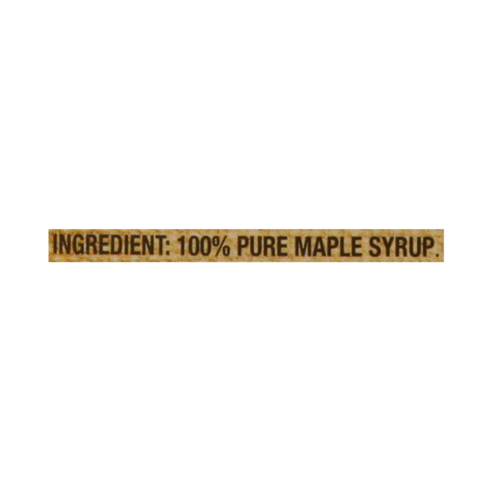 Raley's Maple Syrup, 100% Pure-Ingredients