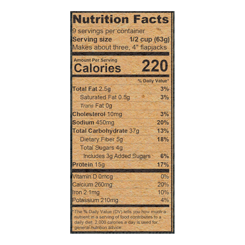 Kodiak Cakes Buttermilk Power Flapjacks Nutrition Facts at Timothy ...