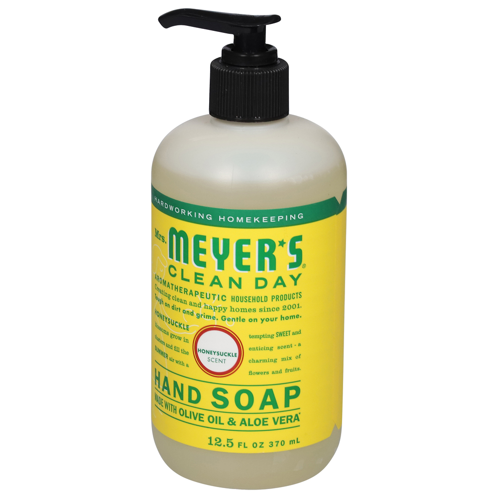 Mrs. Meyer's Clean Day Hand Soap, Honeysuckle Scent-Front-Right-Elevated