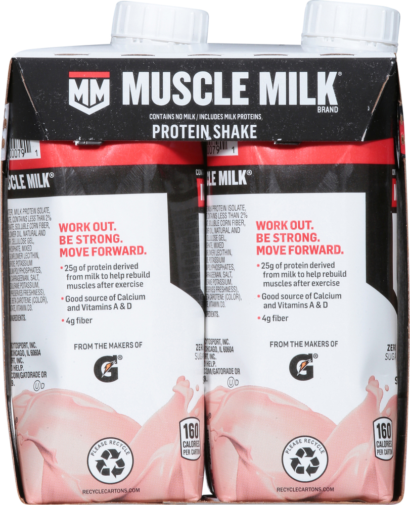 Muscle Milk Zero Sugar Genuine Strawberries 'n Creme Protein Shake ...