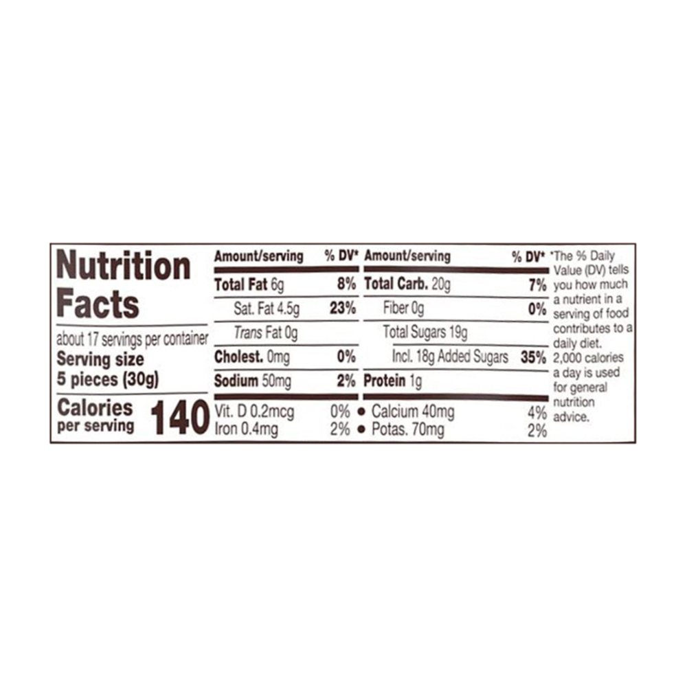 Rolo Candy, Family Pack-Nutrition-Facts