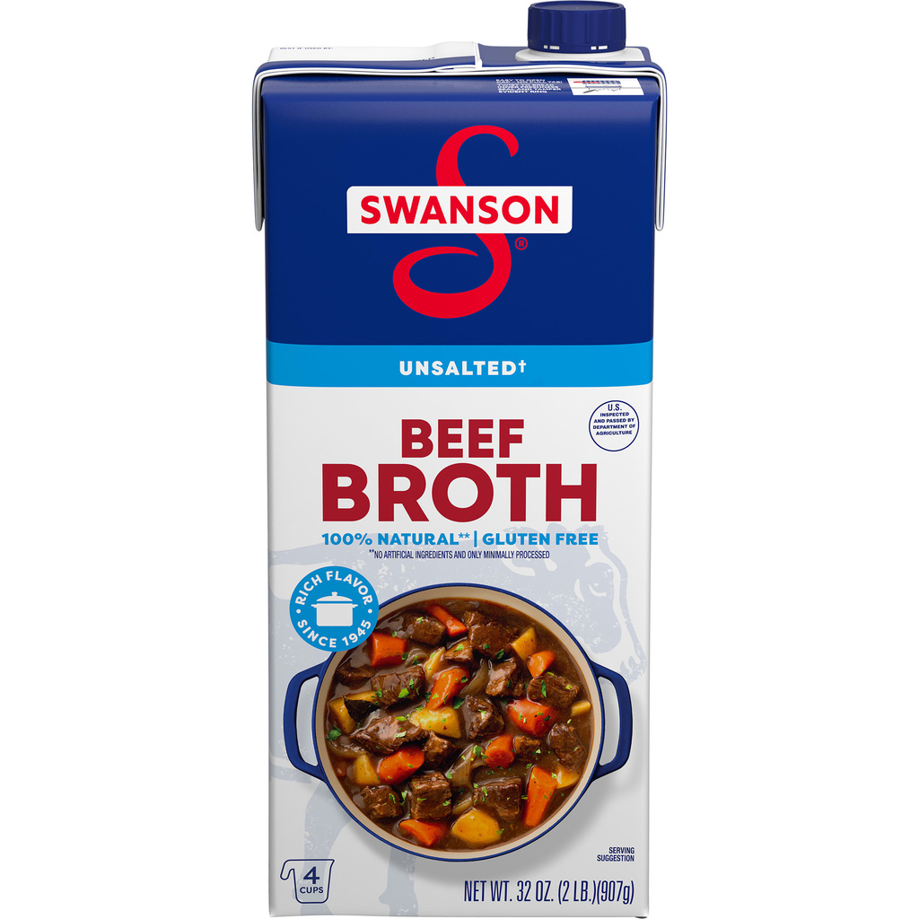 Swanson® Unsalted Beef Broth-Hero