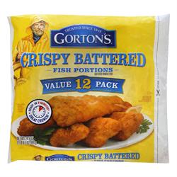 Gorton's Fish Portions, Crispy Battered, Value 12 Pack