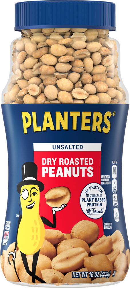 Planters Peanuts, Dry Roasted, Unsalted-Main