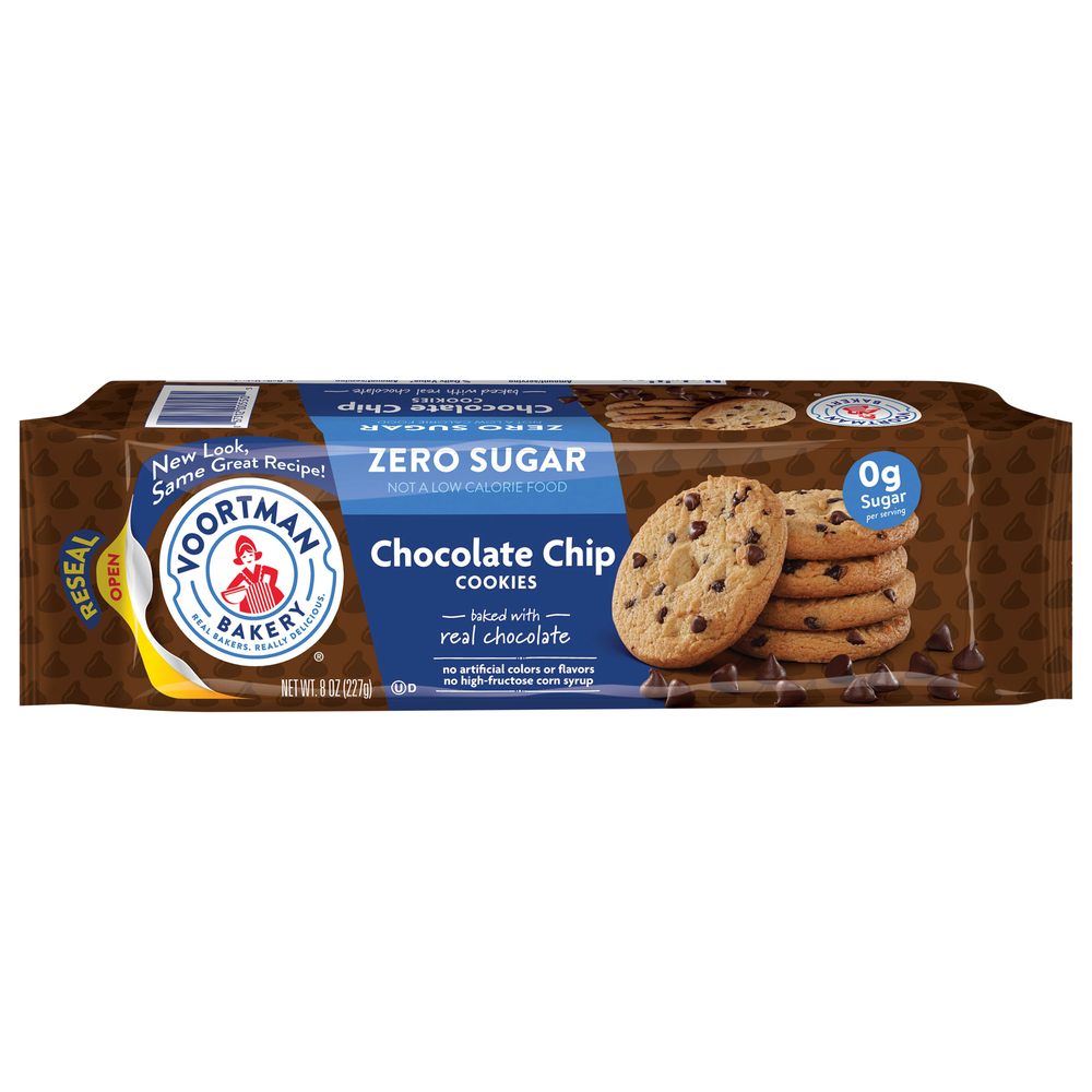 Voortman Bakery Cookies, Zero Sugar, Chocolate Chip-Main