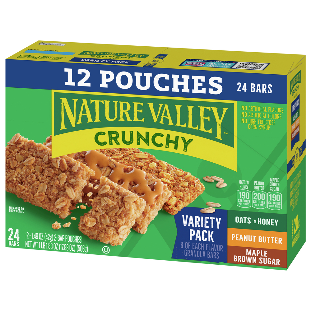 Nature Valley Granola Bars, Oats 'N Honey/Peanut Butter/Maple Brown ...
