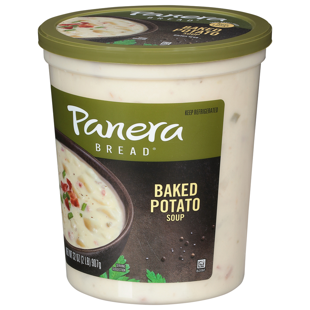 Panera Bread Baked Potato Soup, 32 OZ Soup Cup (Gluten Free)-Front ...