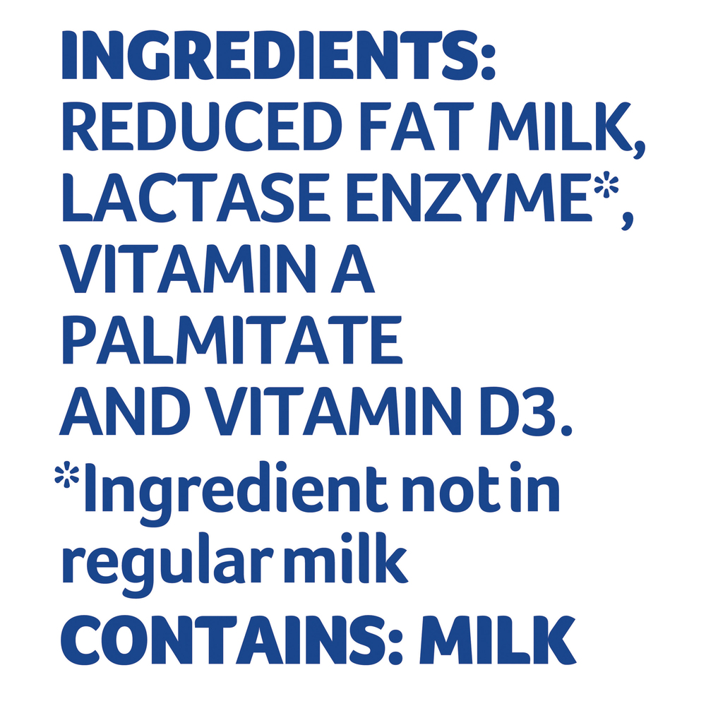 Lactaid Milk, 2% Reduced Fat, Lactose Free-Ingredients
