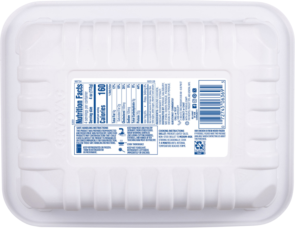 Perdue Chicken, Ground-Planogram-Back