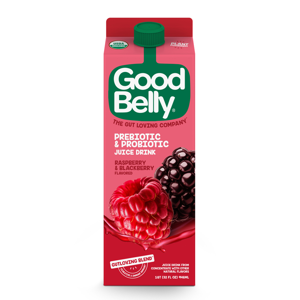 GoodBelly Probiotics Juice Drink, Raspberry Blackberry-Main
