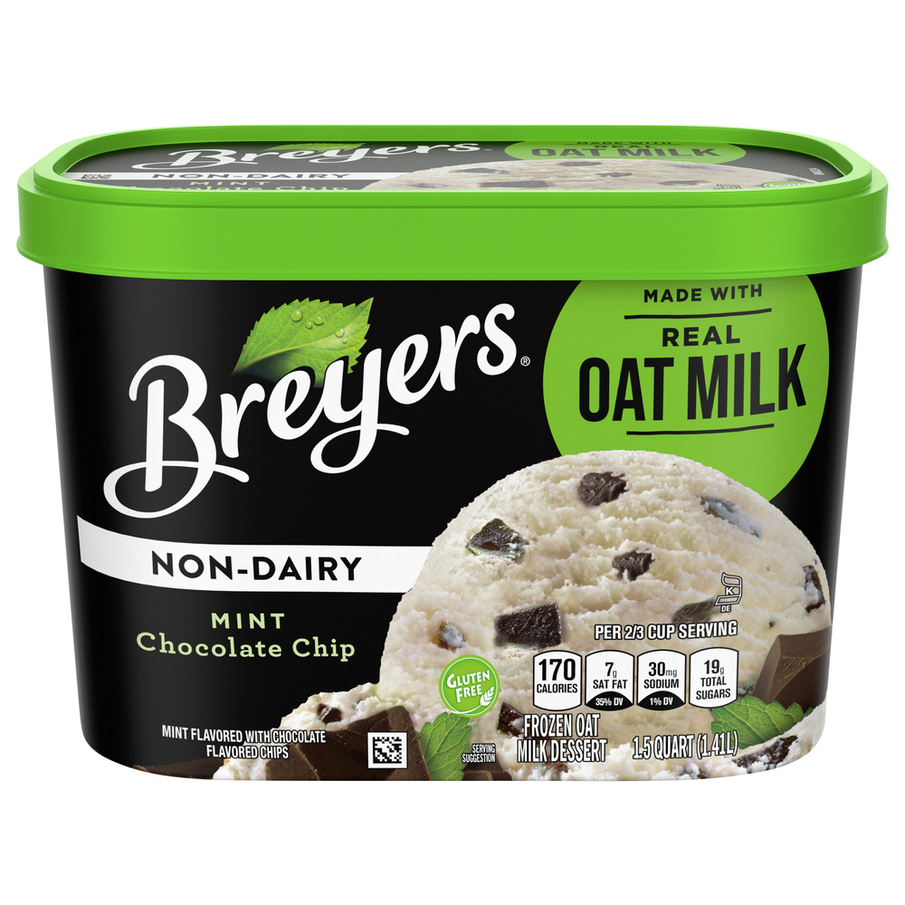 Breyers Frozen Milk Dessert, Mint Chocolate Chip, Non-Dairy-Main