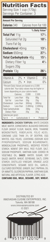 InnovAsian Orange Chicken Meal (Frozen)-Planogram-Right