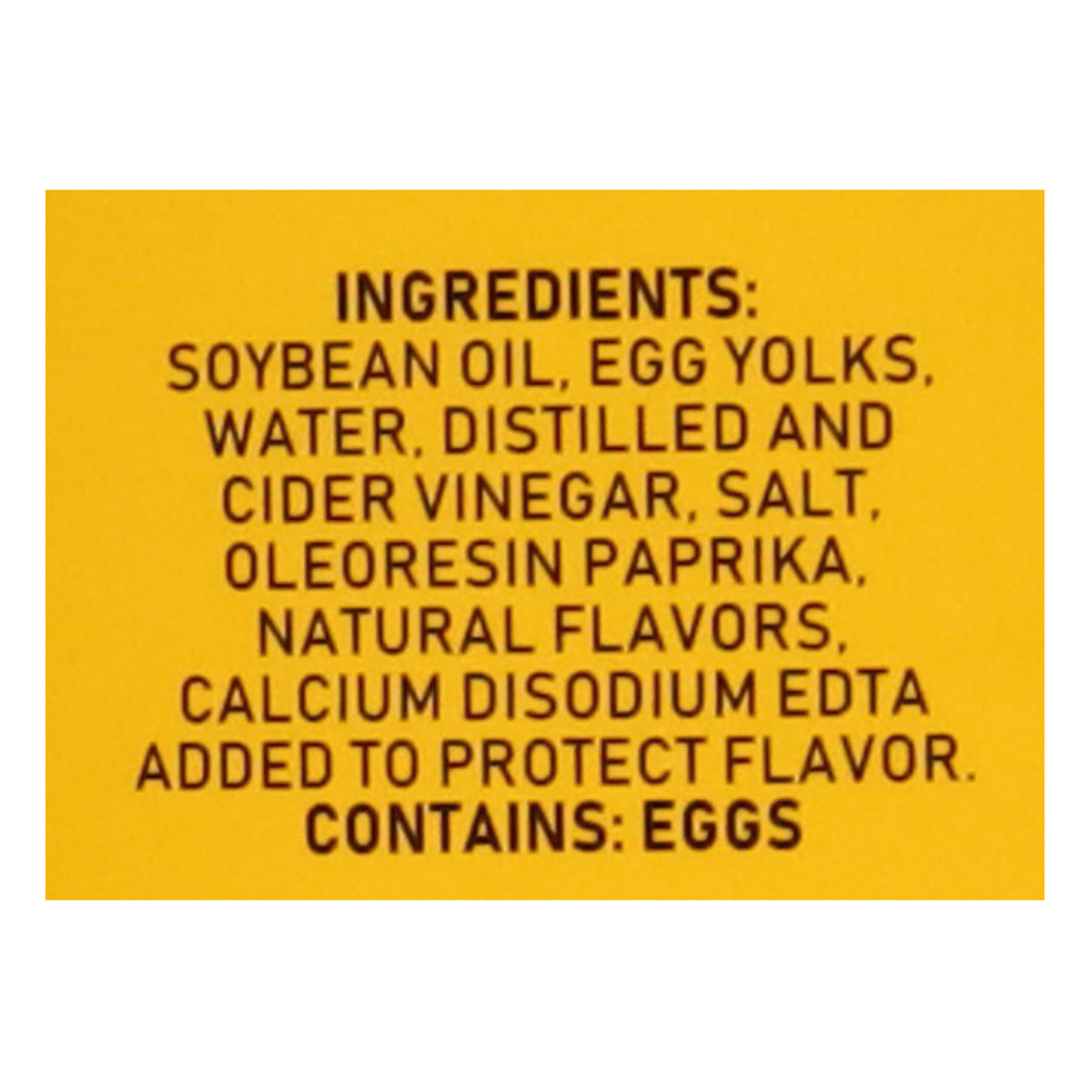 Duke's Dukes Mayonnaise- 30oz Jar-Ingredients