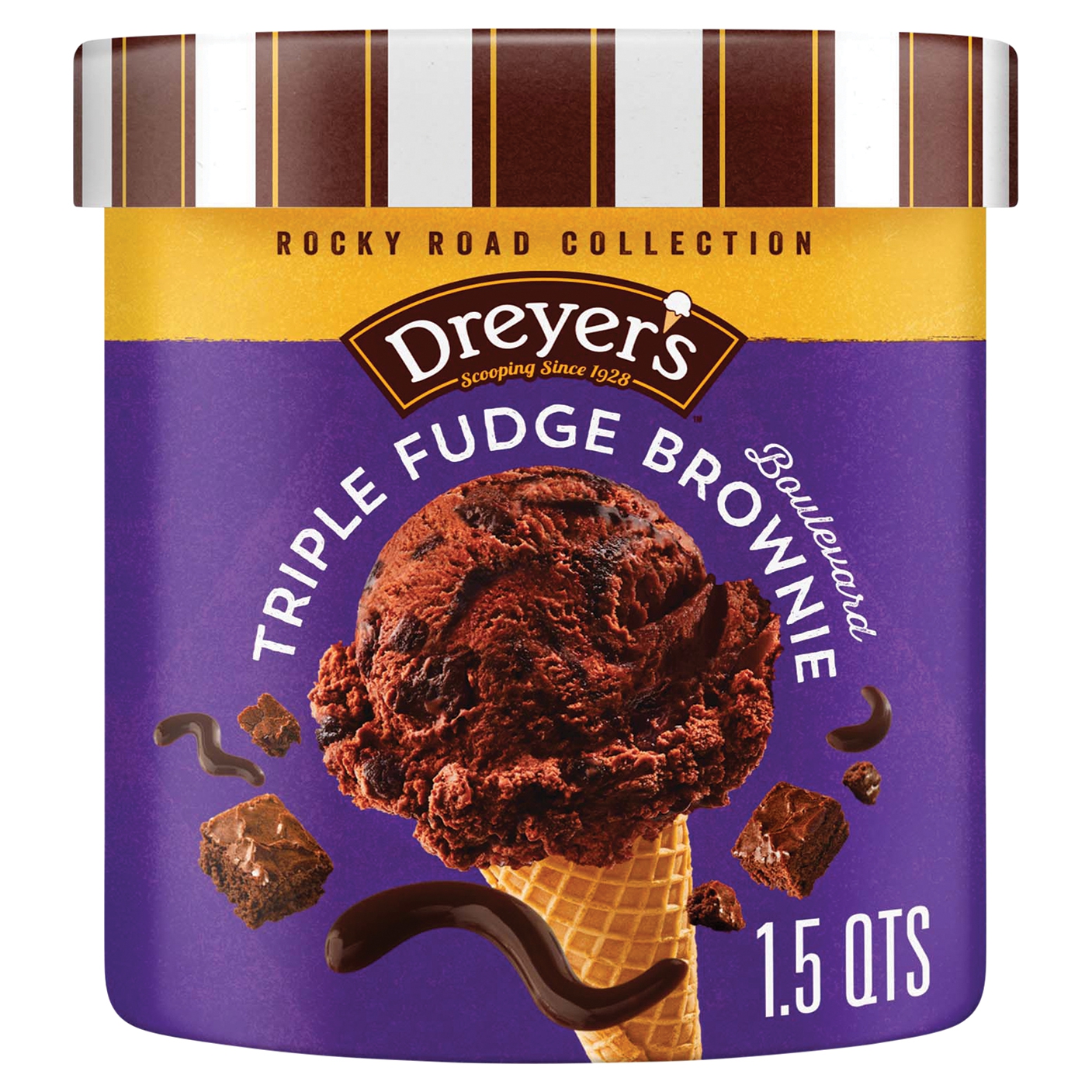 Dreyer's Ice Cream, Triple Fudge Brownie Boulevard, Rocky Road ...