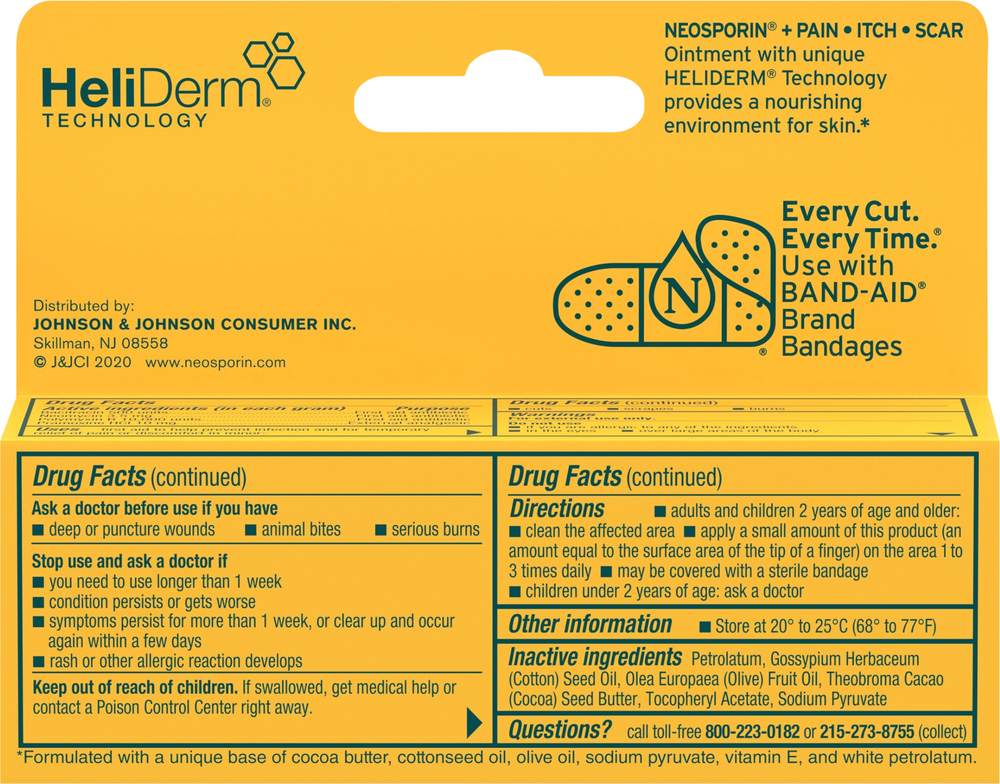 Neosporin Pain + Itch + Scar Ointment, Maximum Strength, No Sting ...
