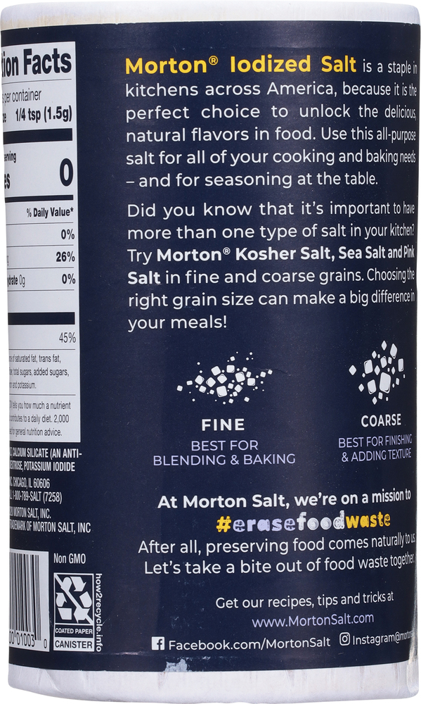 Morton Salt, Iodized-Planogram-Back