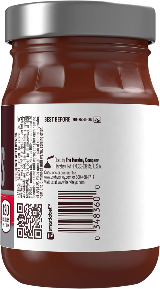 Hershey's Topping, Hot Fudge-Planogram-Back