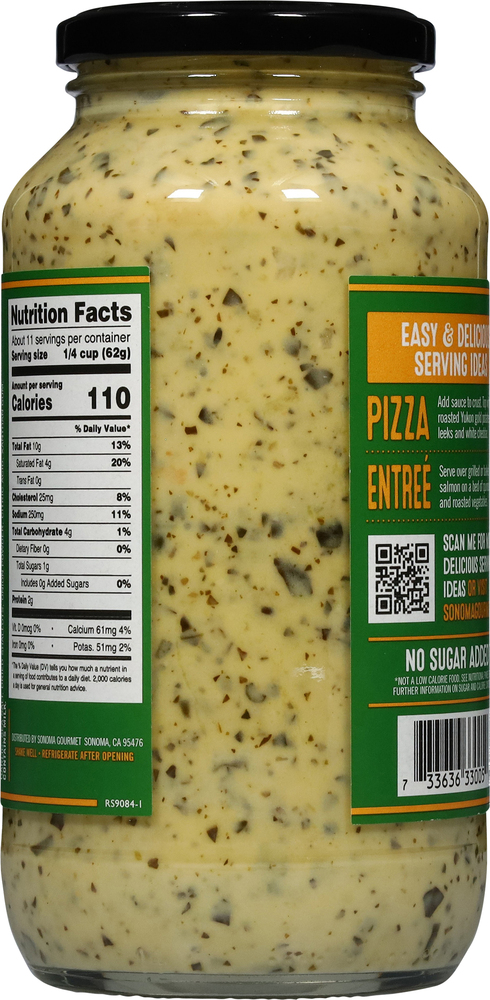 Sonoma Gourmet Pasta Sauce, Delicious, Kale Pesto with White Cheddar ...