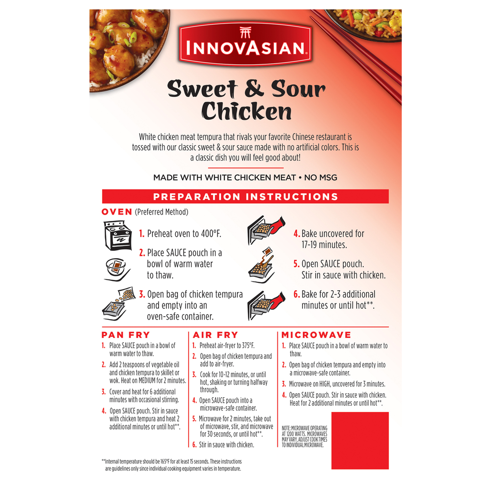 InnovAsian Sweet & Sour Chicken (Frozen)-Planogram-Back