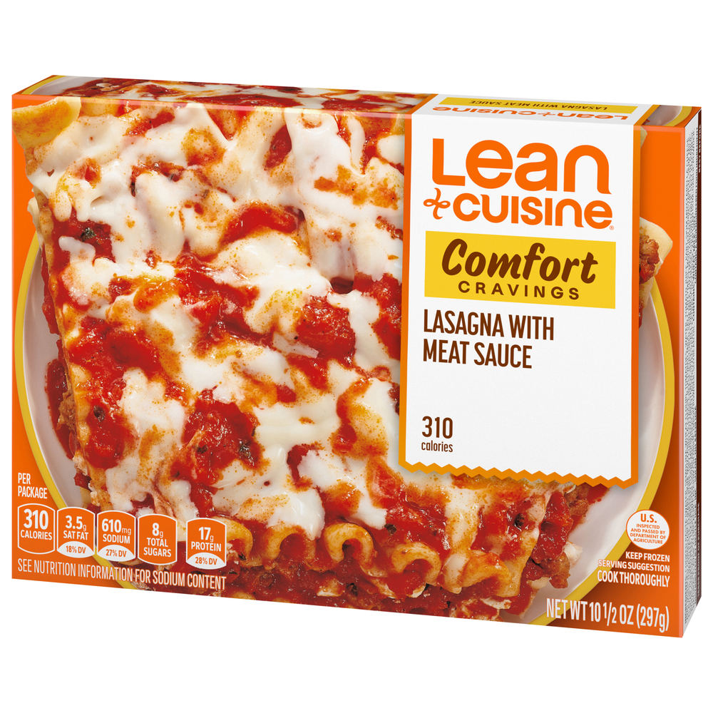 Lean Cuisine Comfort Cravings Lasagna with Meat Sauce-Front-Right-Elevated