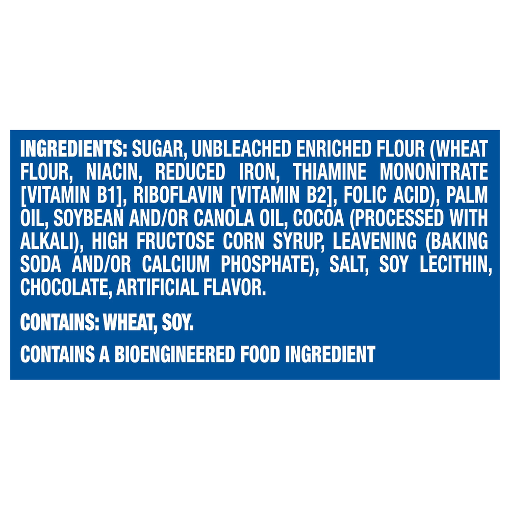 Oreo Sandwich Cookies, Chocolate, Double Stuf, Family Size-Ingredients